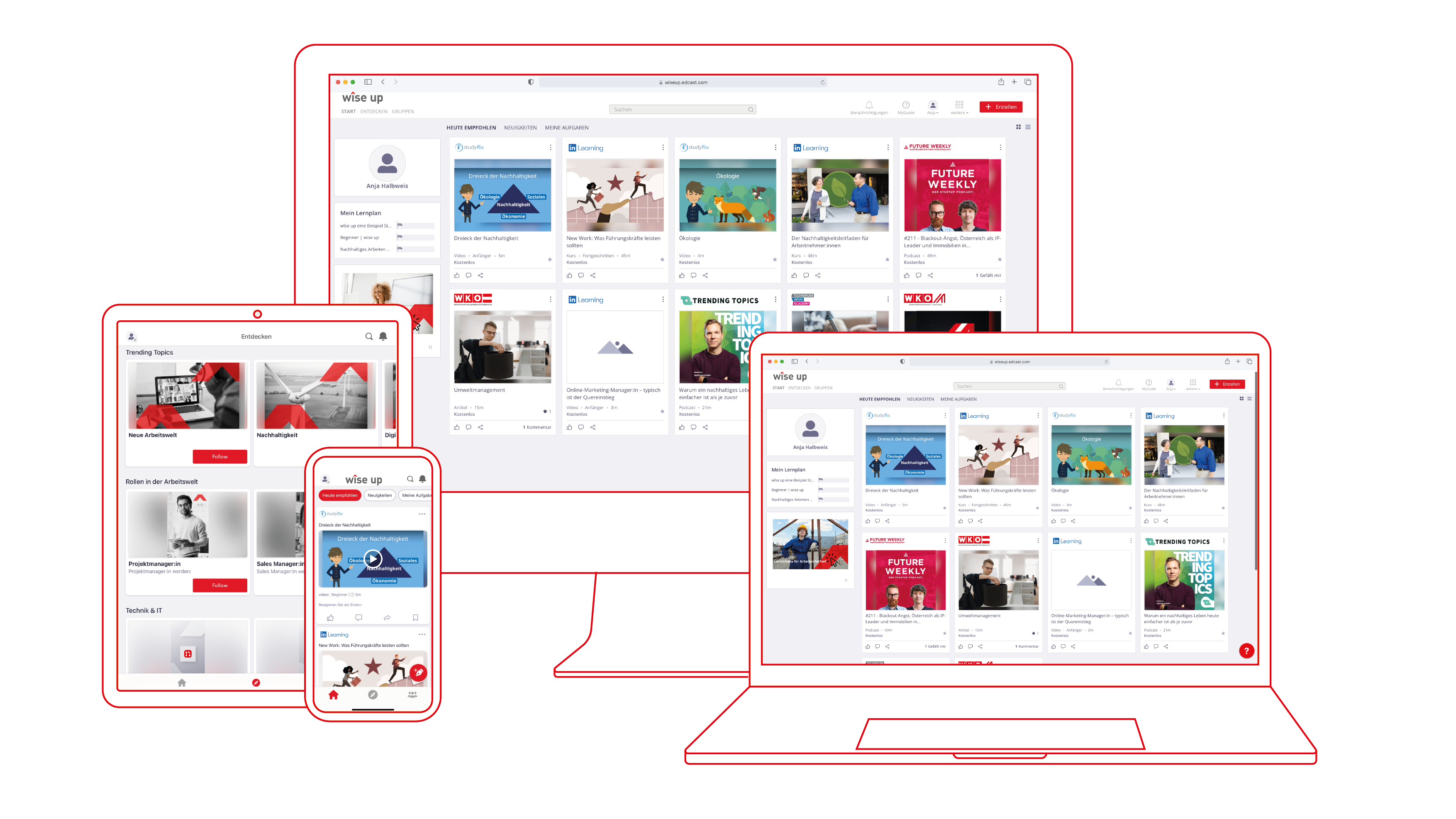 wîse up - Digitale Aus- und Weiterbildungsplattform - Digital Austria